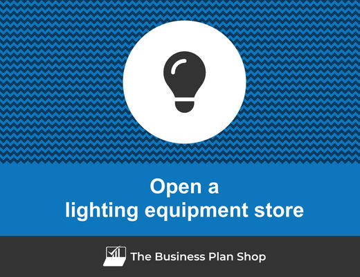 How to create a lighting equipment store financial forecast?