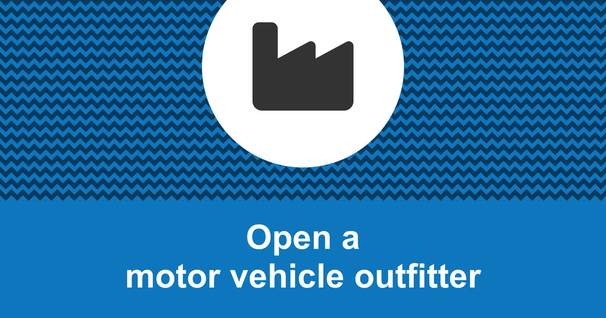 How to open a profitable motor vehicle outfitter?