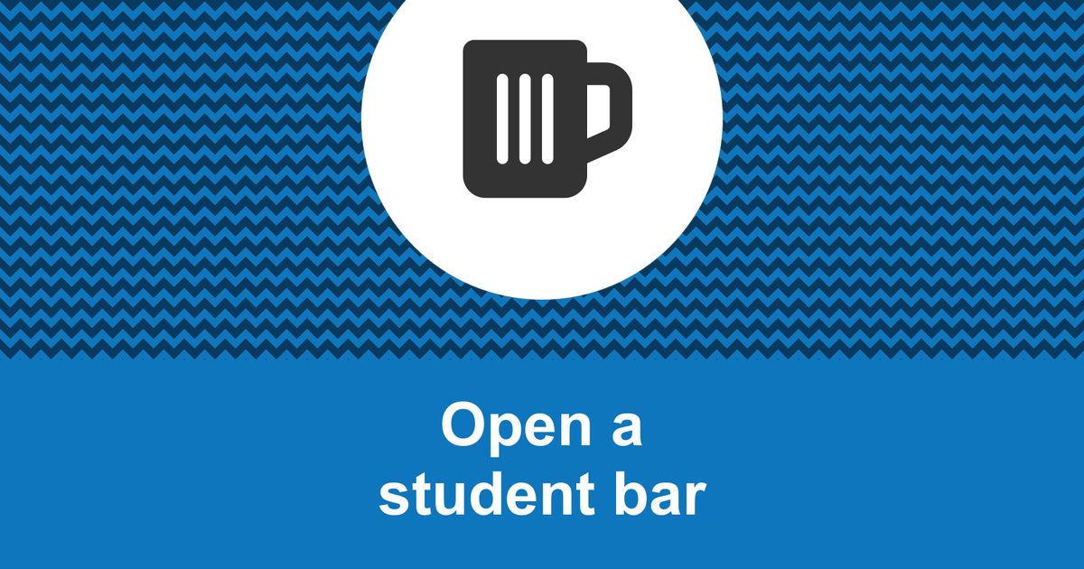 How to open a profitable student bar?
