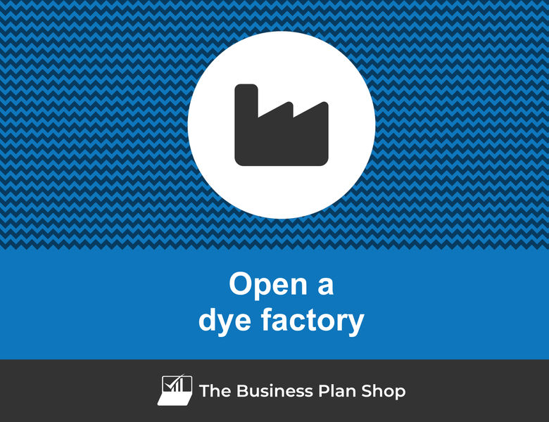How to write a business plan for a dye factory?