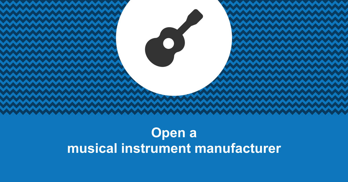 How to open a profitable musical instrument manufacturer?