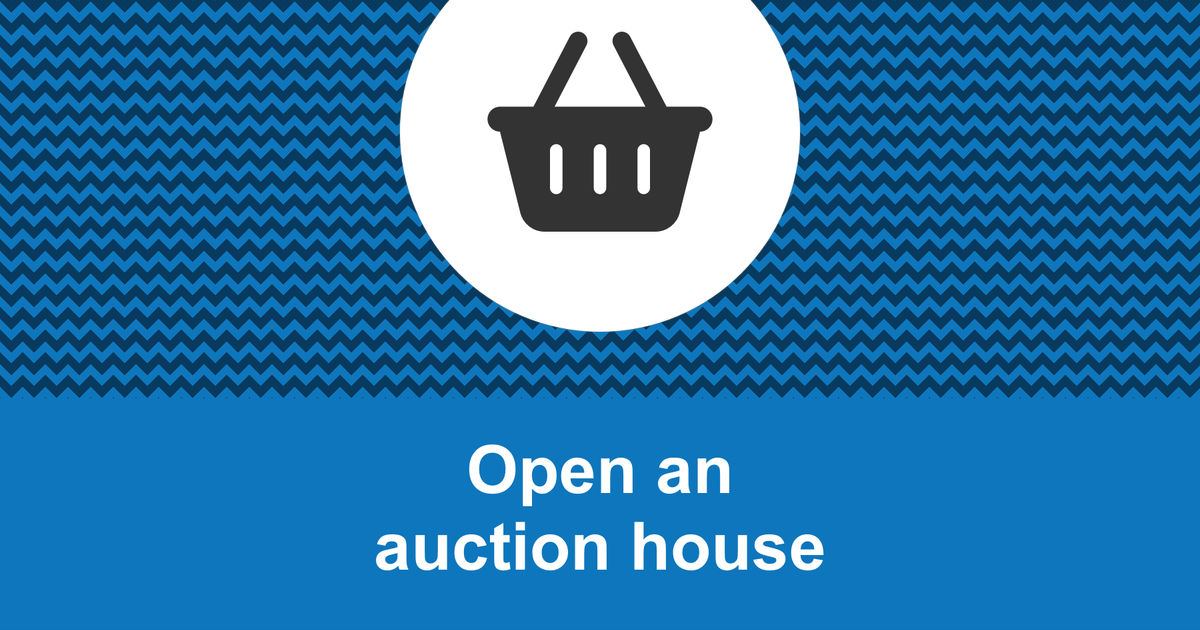 How to open a profitable auction house?