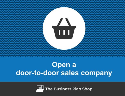 How to write a business plan for a door-to-door sales company?