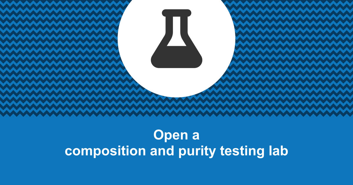 How to open a profitable composition and purity testing lab?