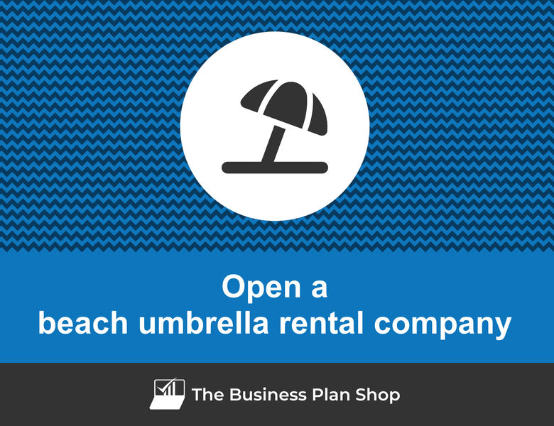 How to write a business plan for a beach umbrella rental company?