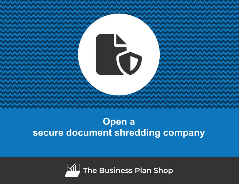 How to write a business plan for a secure document shredding company?