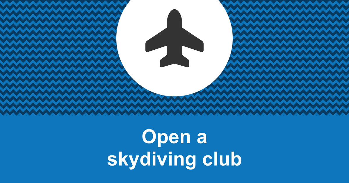How to open a profitable skydiving club?