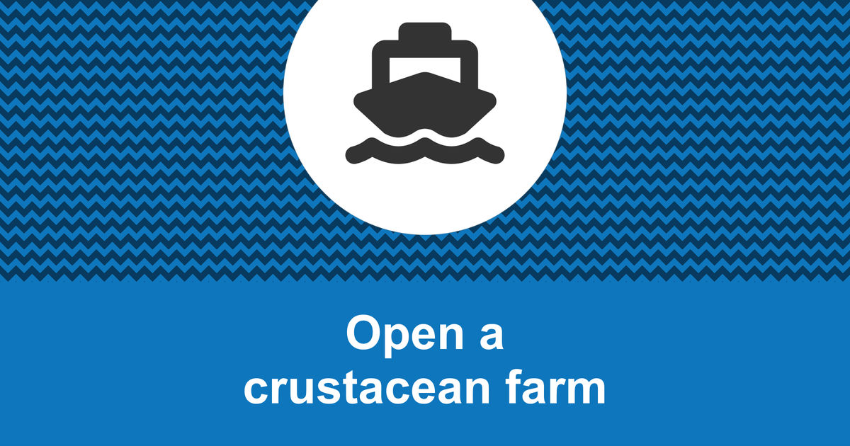 How to open a profitable crustacean farm?
