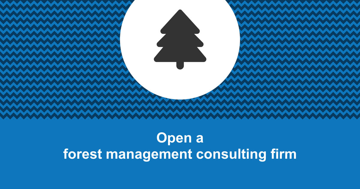 How to open a profitable forest management consulting firm?