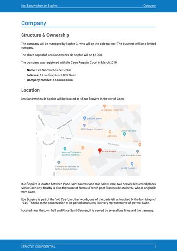 Deli business plan template