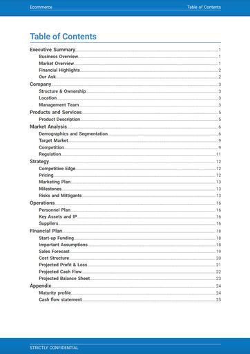 E-commerce Business Plan Template & Forecasting Tool