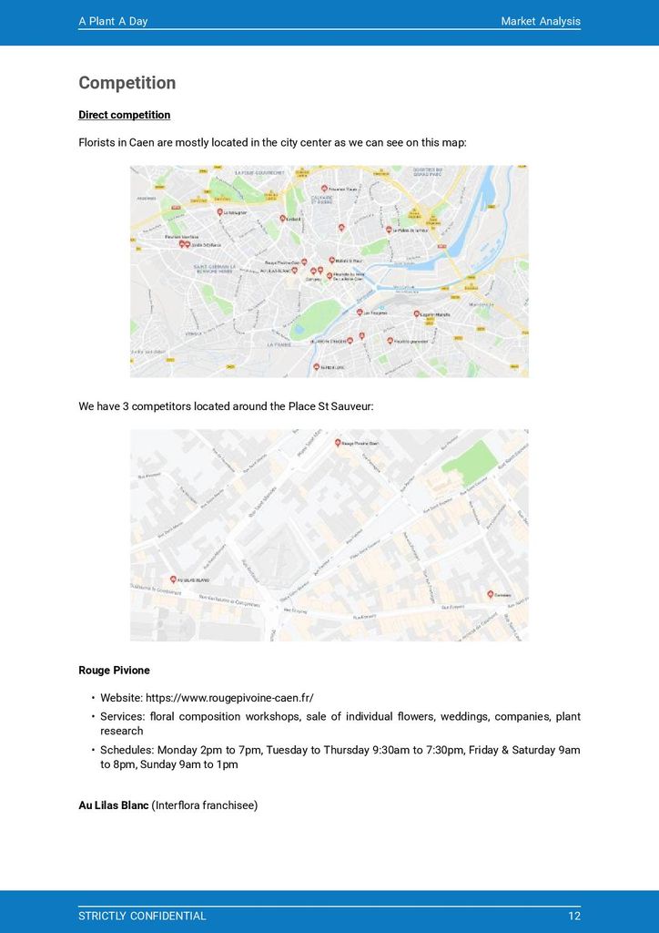 Florist business plan template