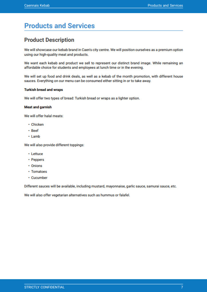 Kebab Shop Business Plan Template & Forecasting Tool