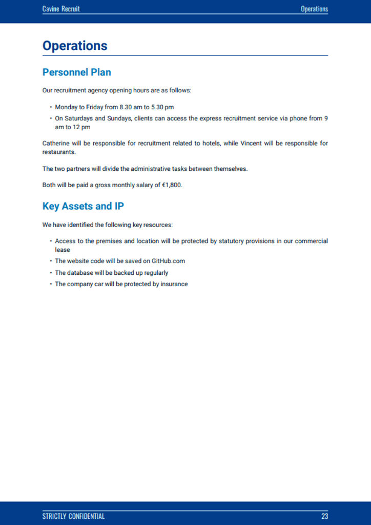 Recruitment Agency Business Plan Template & Forecasting Tool