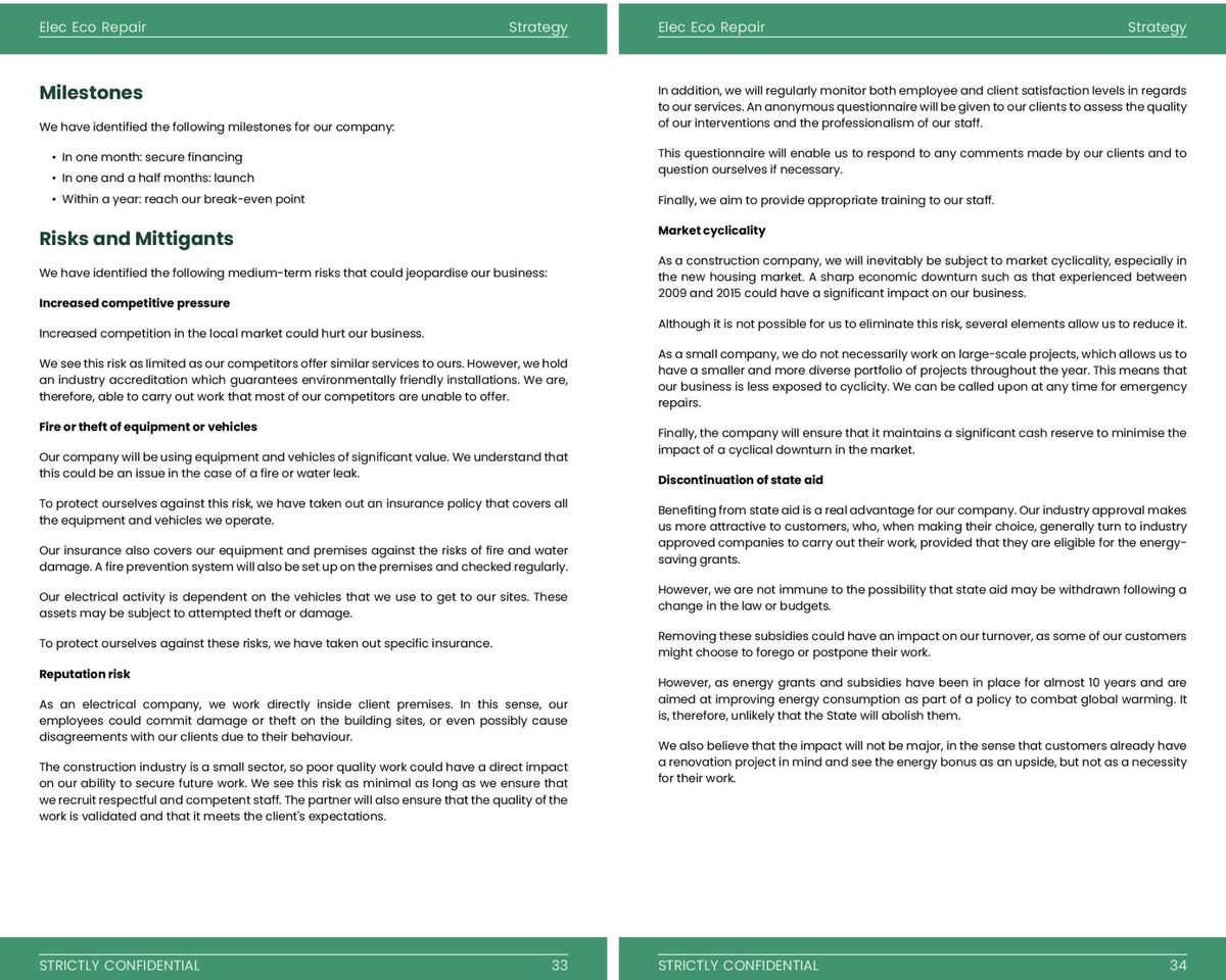 How to write the risks and mitigants section of your business plan?