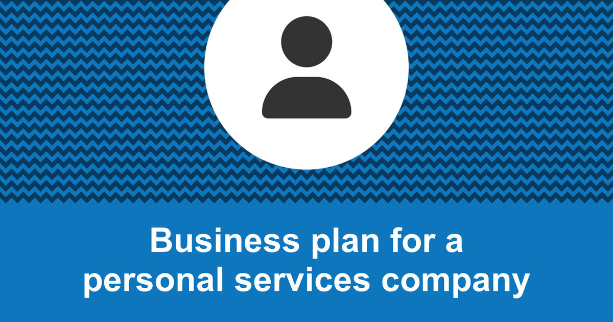 How to write a business plan for a personal services company?