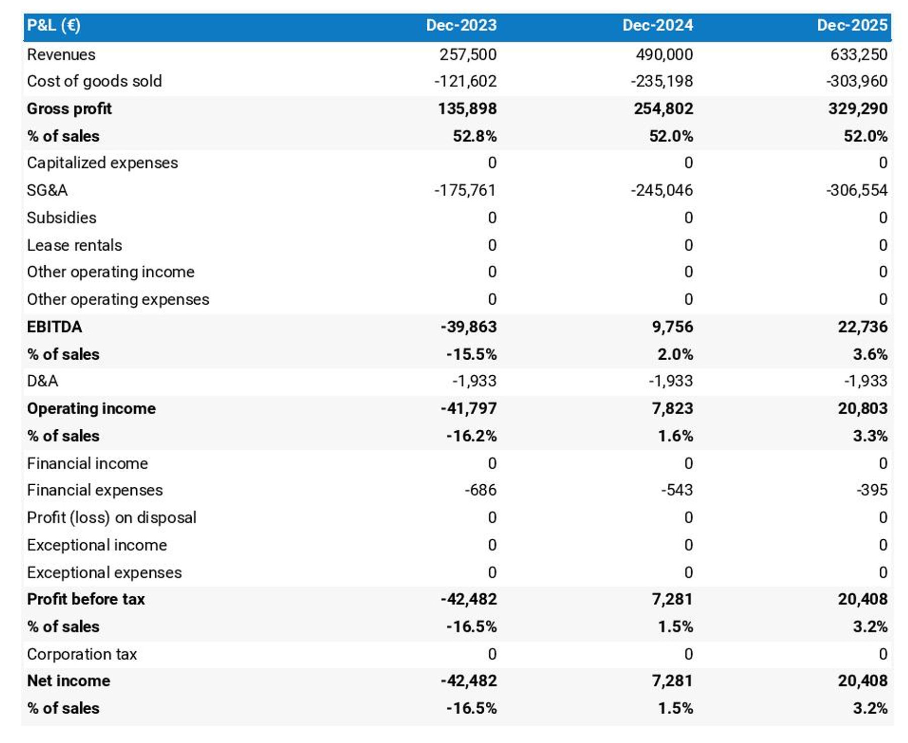 How to create a cordage and netting manufacturer financial forecast?