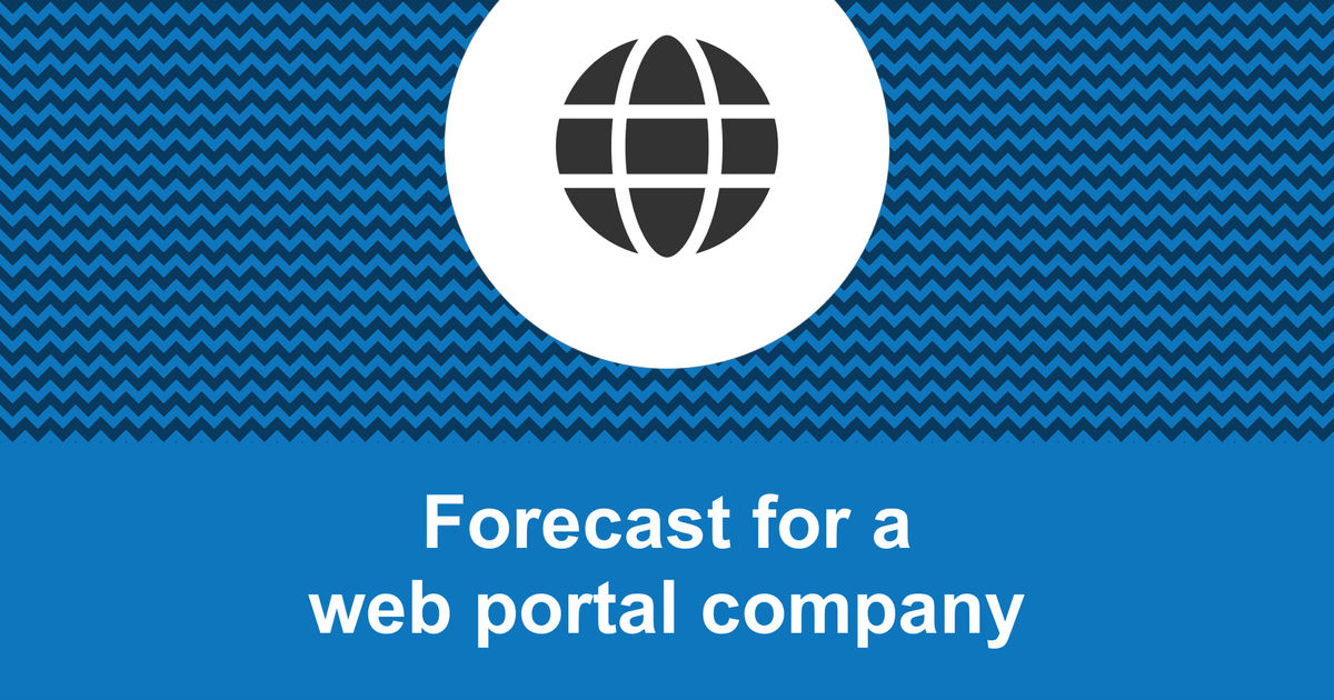 How to create a web portal company financial forecast?