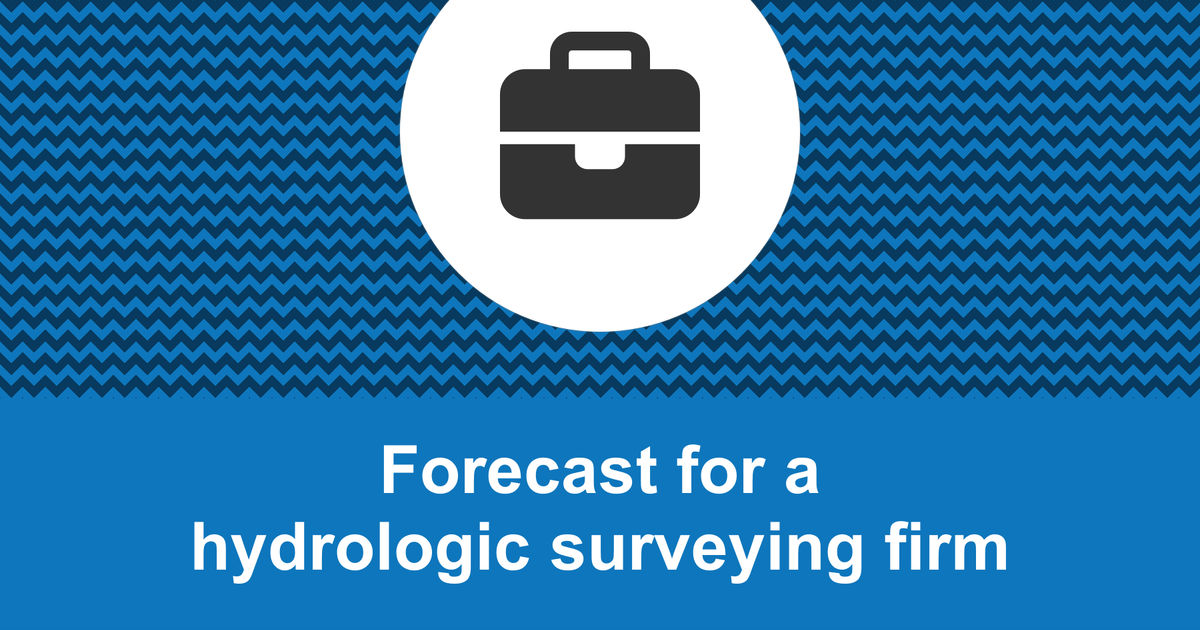 How to create a hydrologic surveying firm financial forecast?