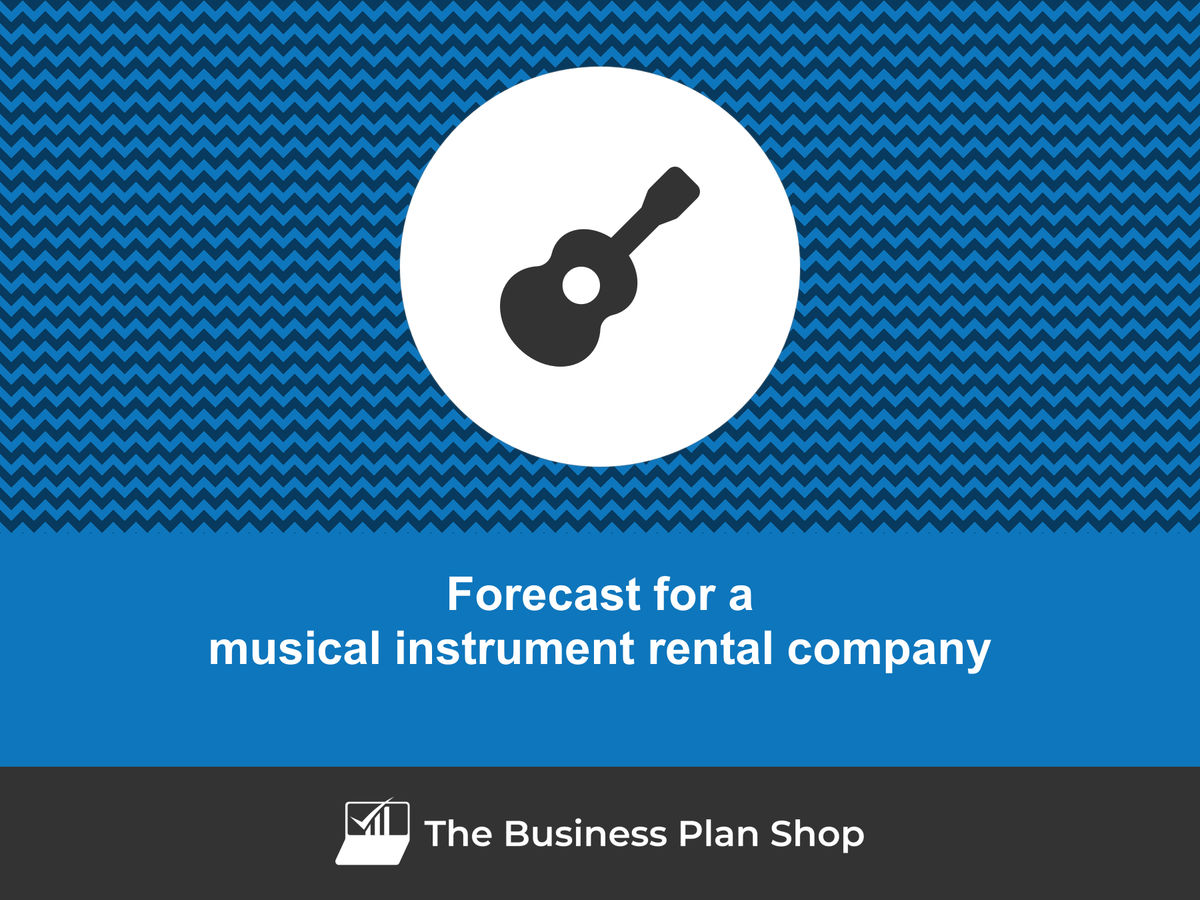 How to create a musical instrument rental company financial forecast?
