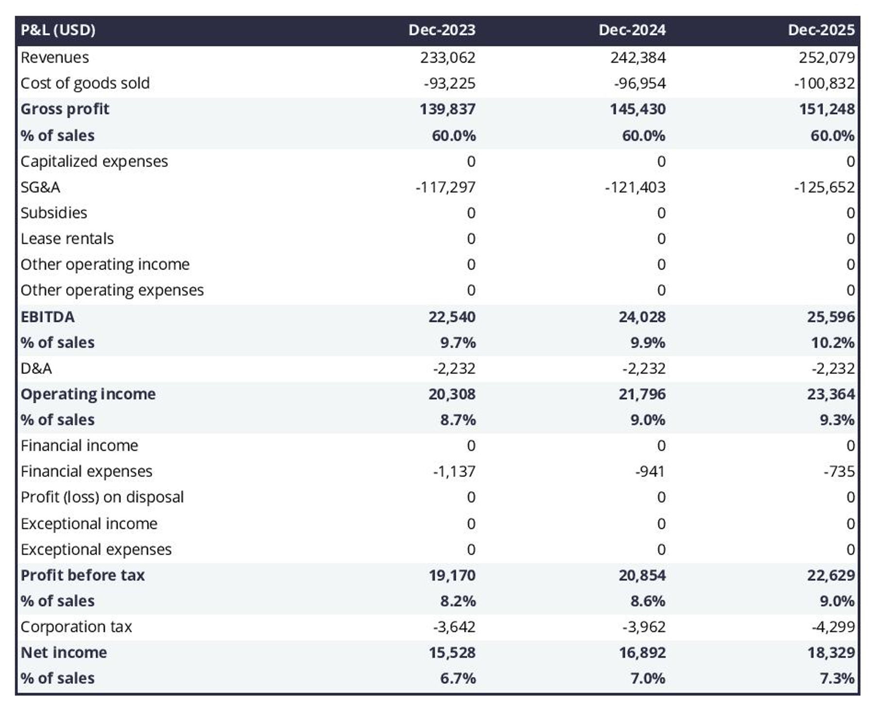 How to create a musical instrument rental company financial forecast?
