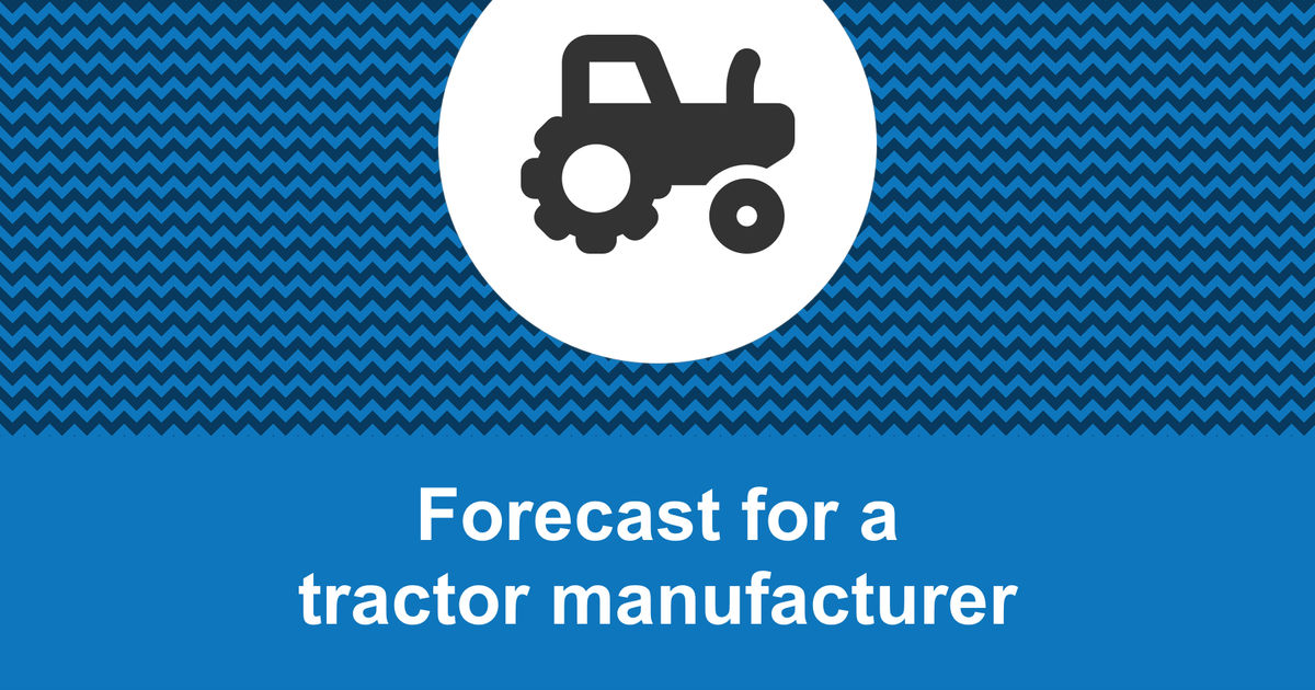 How to create a tractor manufacturer financial forecast?