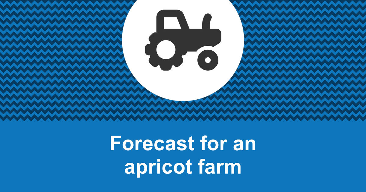 How to create an apricot farm financial forecast?