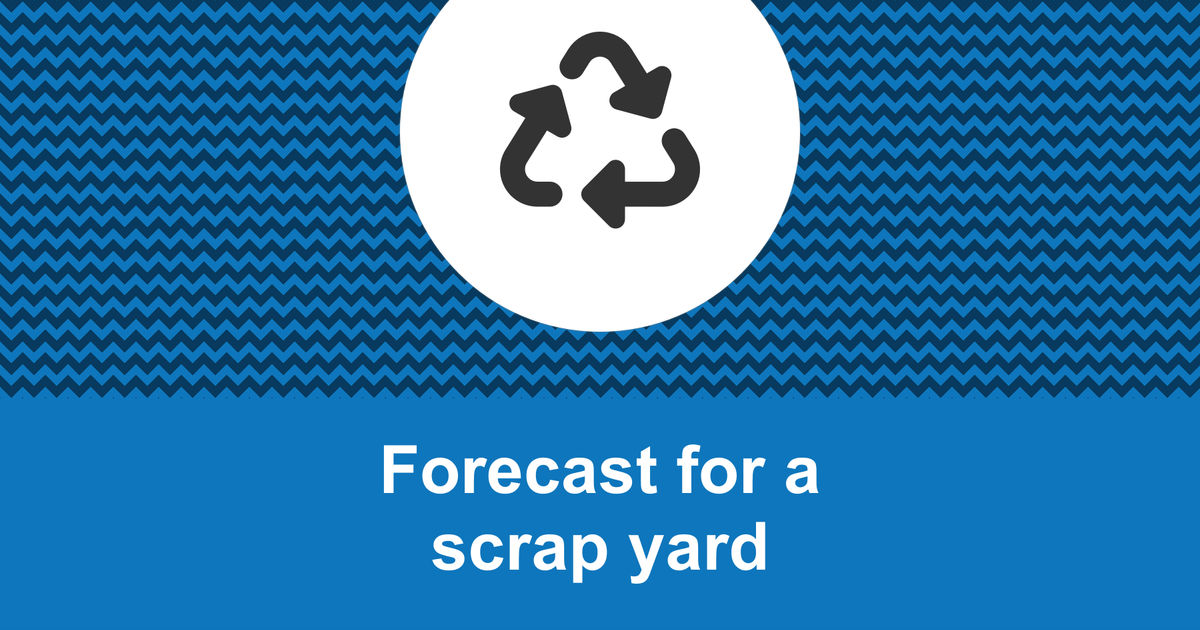 How to create a scrap yard financial forecast?