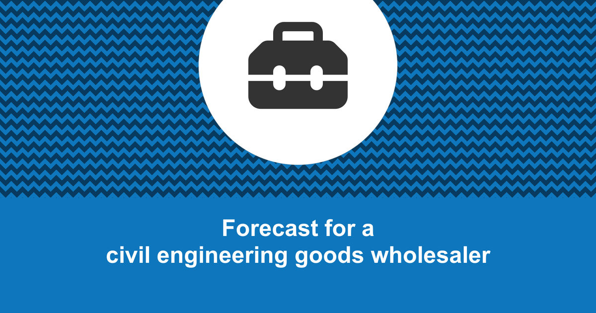 How to create a civil engineering goods wholesaler financial forecast?