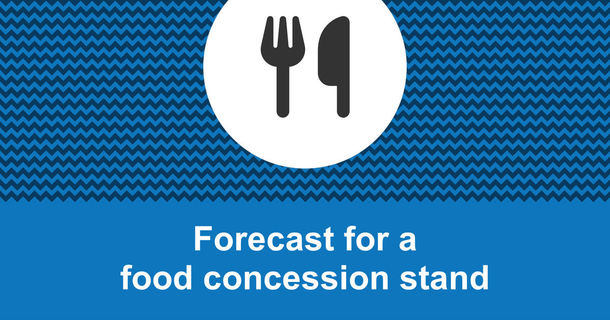 How to create a food concession stand financial forecast?