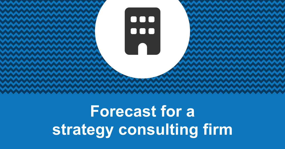 How to create a strategy consulting firm financial forecast?