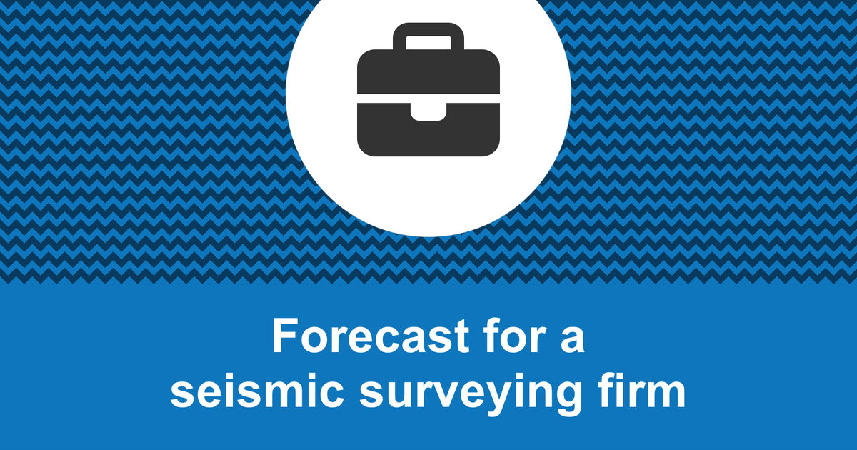 How to create a seismic surveying firm financial forecast?