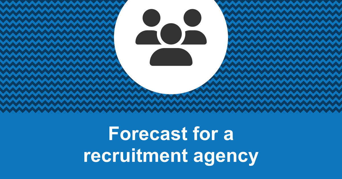 How to create a recruitment agency financial forecast?