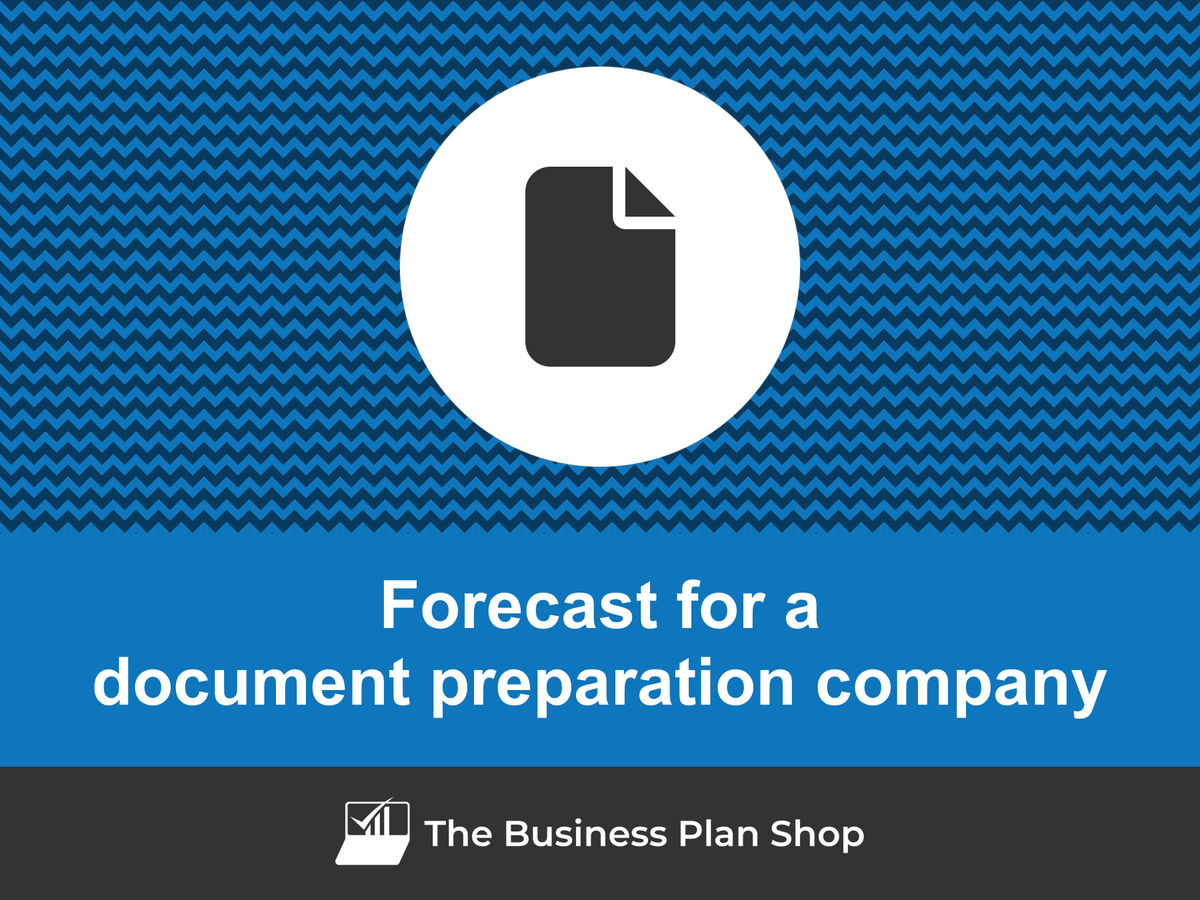 How to create a document preparation company financial forecast?