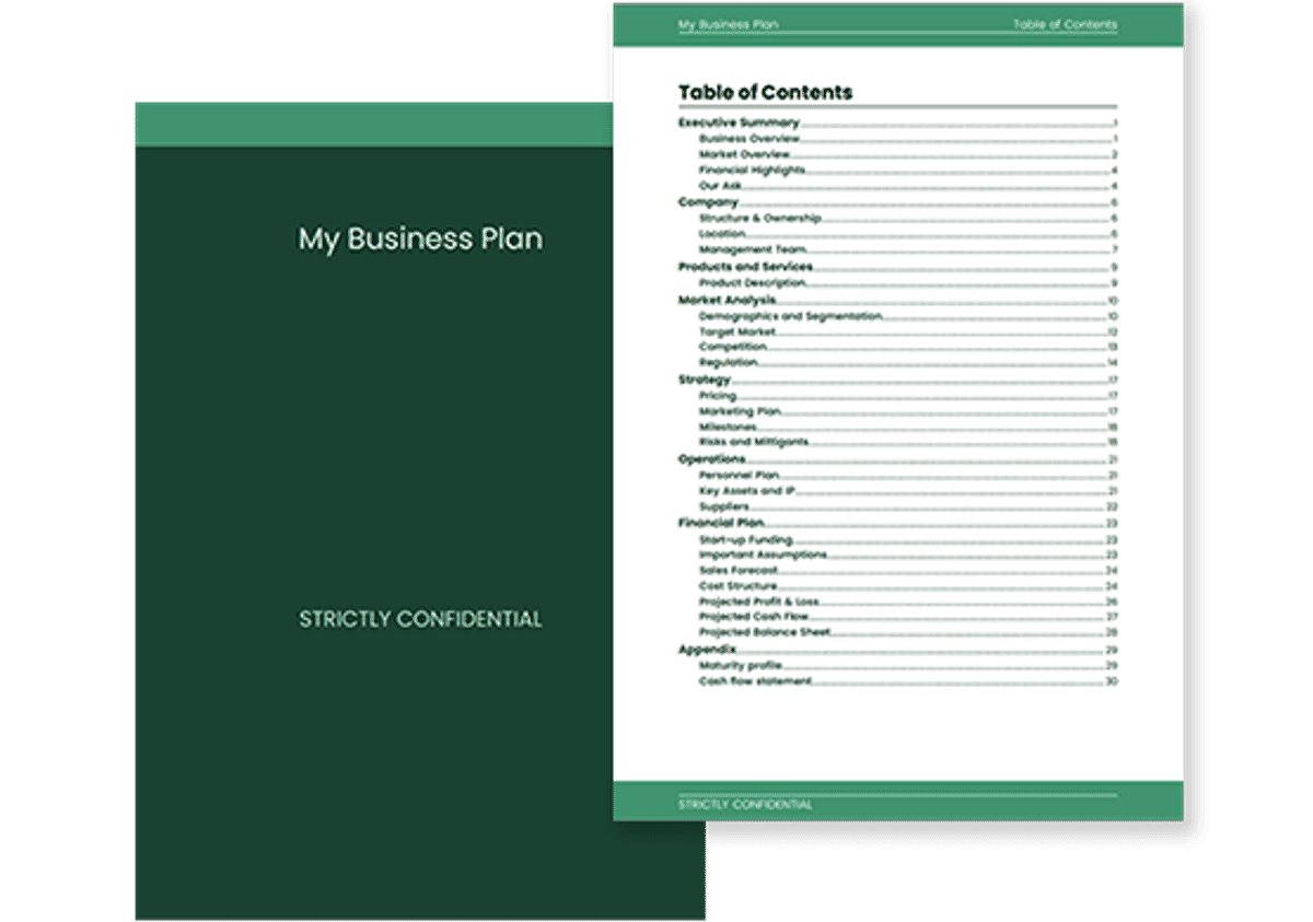 Practical example of a business plan outline