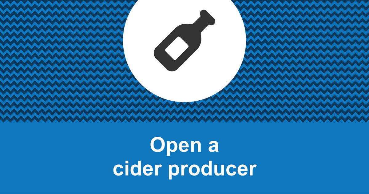How to open a profitable cider producer?